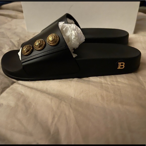 Balmain | Shoes | Balmain Symi Slide Sandal Size 6 36 | Poshmark